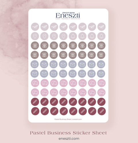 Beautiful Pastel Appointment Sticker Sheet
